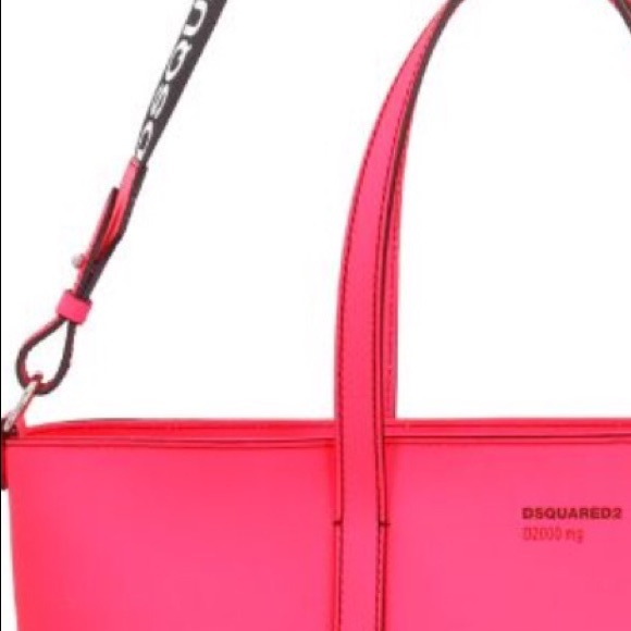 DSQUARED | Bags | Dsquared2 Large Leather Tote Fuchsia | Poshmark